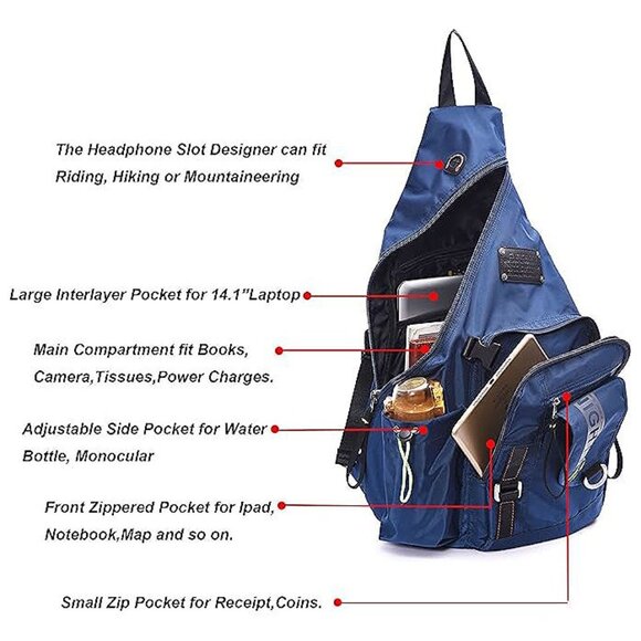Bags | Large Sling Backpack Sling Chest Bag Shoulder Crossbody ...